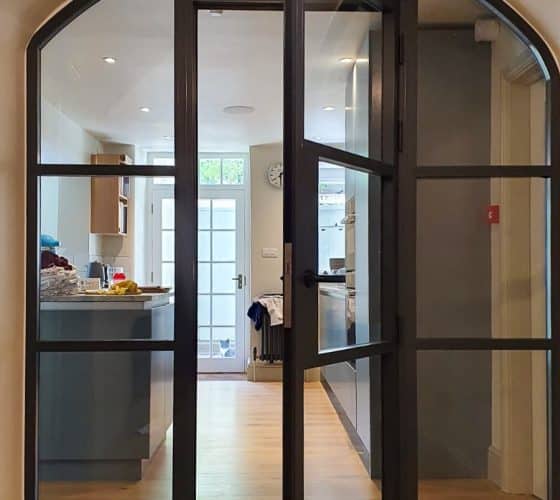 How to use black internal metal doors in your home. - Aluco