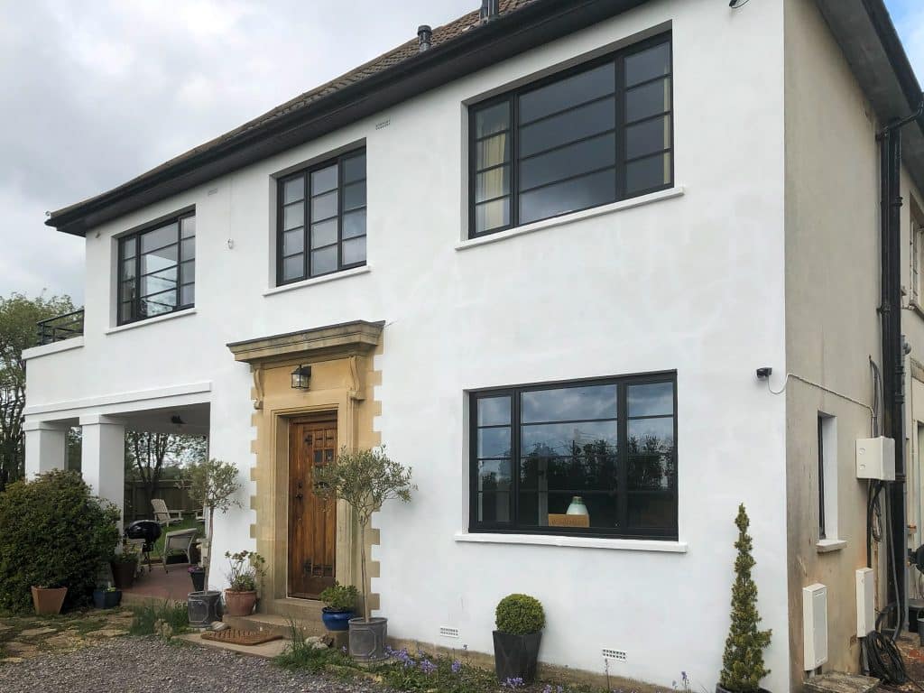 Steel look windows in Wiltshire - Aluco