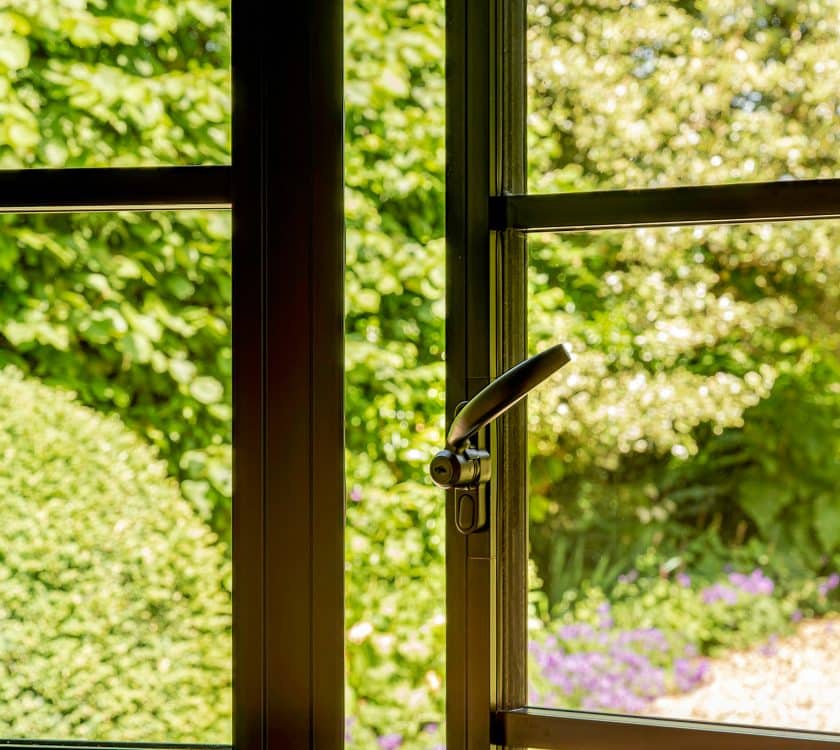 Internal Steel Look Sliding Doors - Aluco